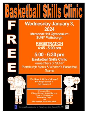 Town of Plattsburgh Parks & Recreation Department: Basketball Skills ...